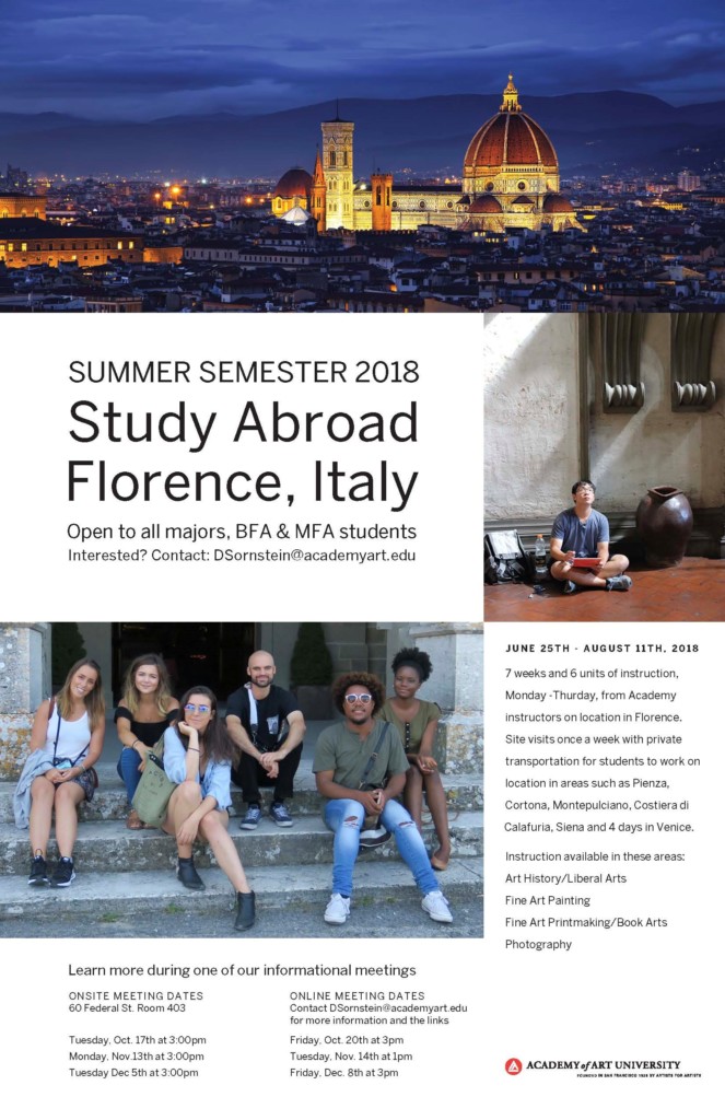 Study Abroad in Florence, Summer 2018 - ArtU School of Architecture