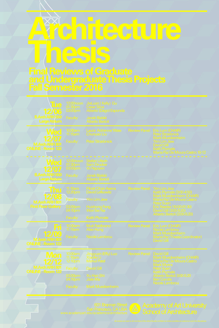 School of Architecture Final Thesis Reviews - ArtU School of Architecture