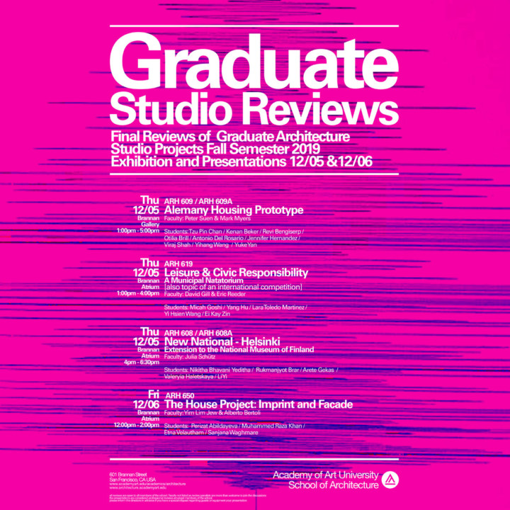 Final Reviews at the School of Architecture - ArtU School of Architecture