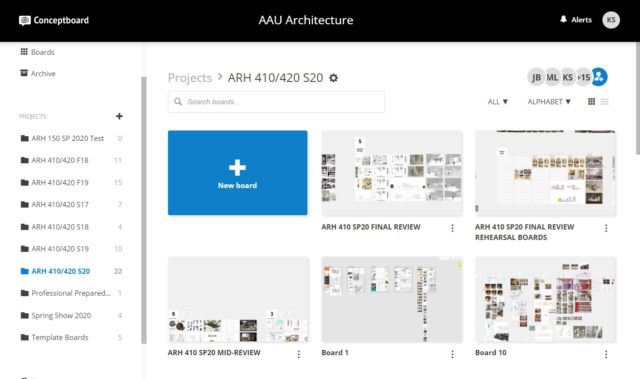 Concept Board Tools for Faculty - ArtU School of Architecture