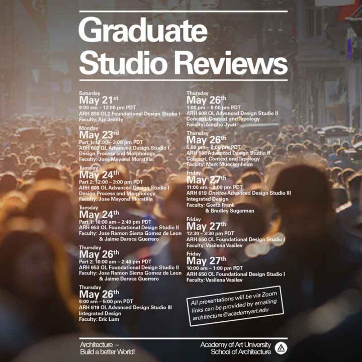 Final Graduate Studio Reviews - ArtU School of Architecture
